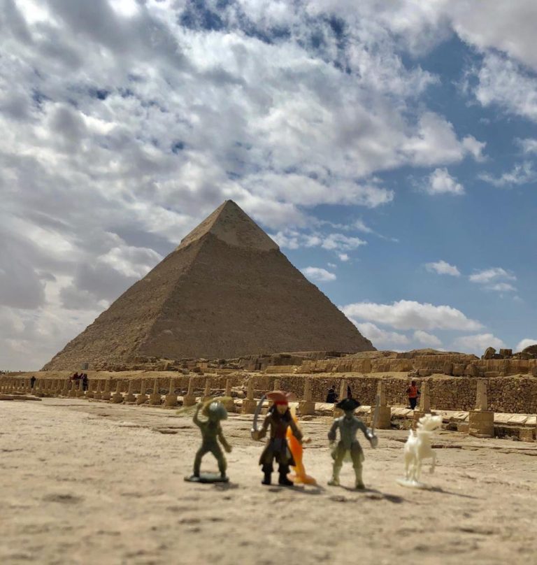 Highlights of the little guys and pirates at the pyramids in Cairo ...